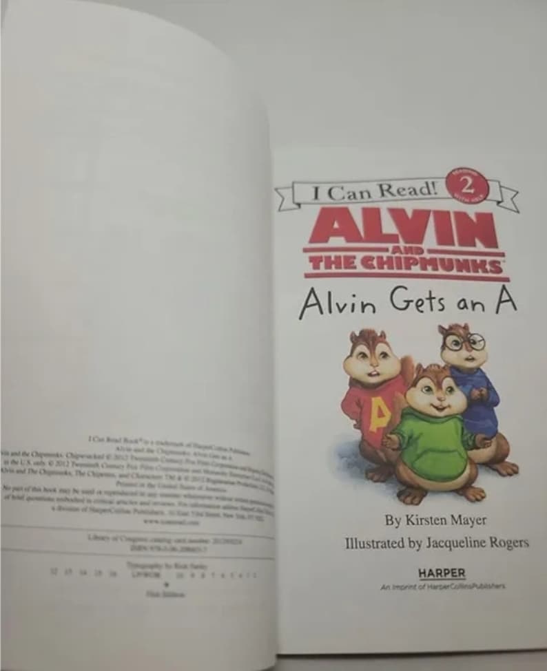 Alvin and the Chipmunks: Alvin Gets an A I Can Read Level 2 Paperback ...
