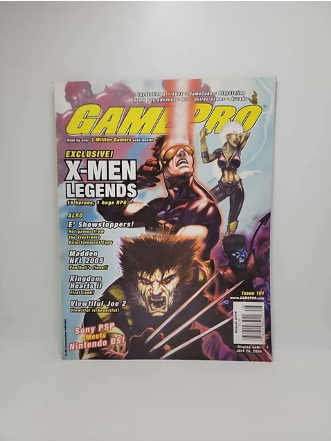 Gamepro Game Pro Magazine Volume Issue 191 August 2004 Xmen - Etsy