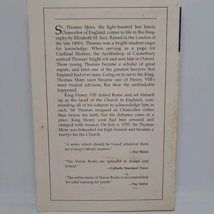 St. Thomas More of London (vision Books) Paperback – Illustrated ...