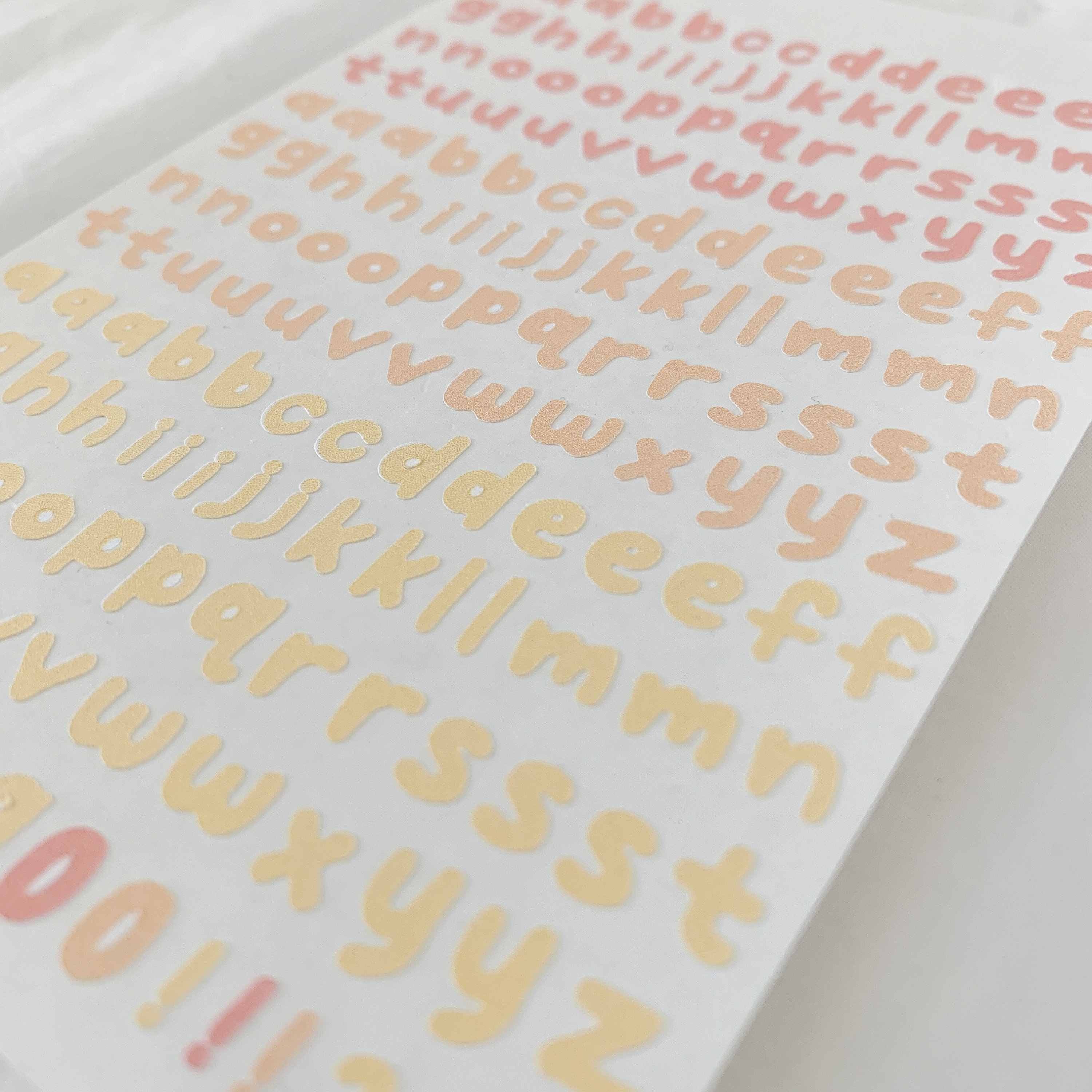 Alphabet Sticker Sheets Matte Sticker Sheet for | Etsy