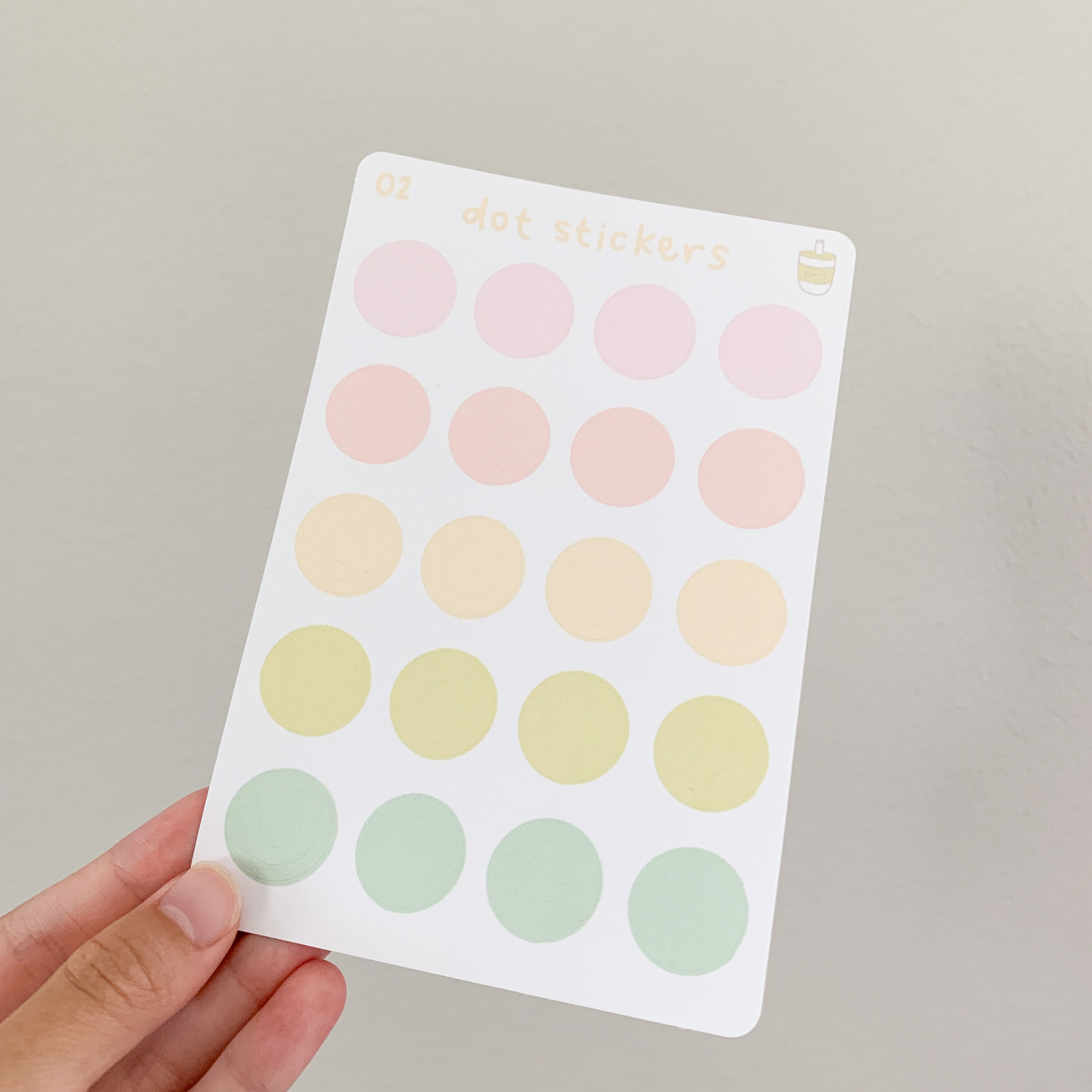 Concentric Dot Stickers Matte Sticker Sheet for - Etsy