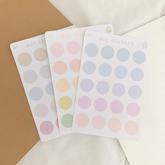 Concentric Dot Stickers Matte Sticker Sheet for - Etsy