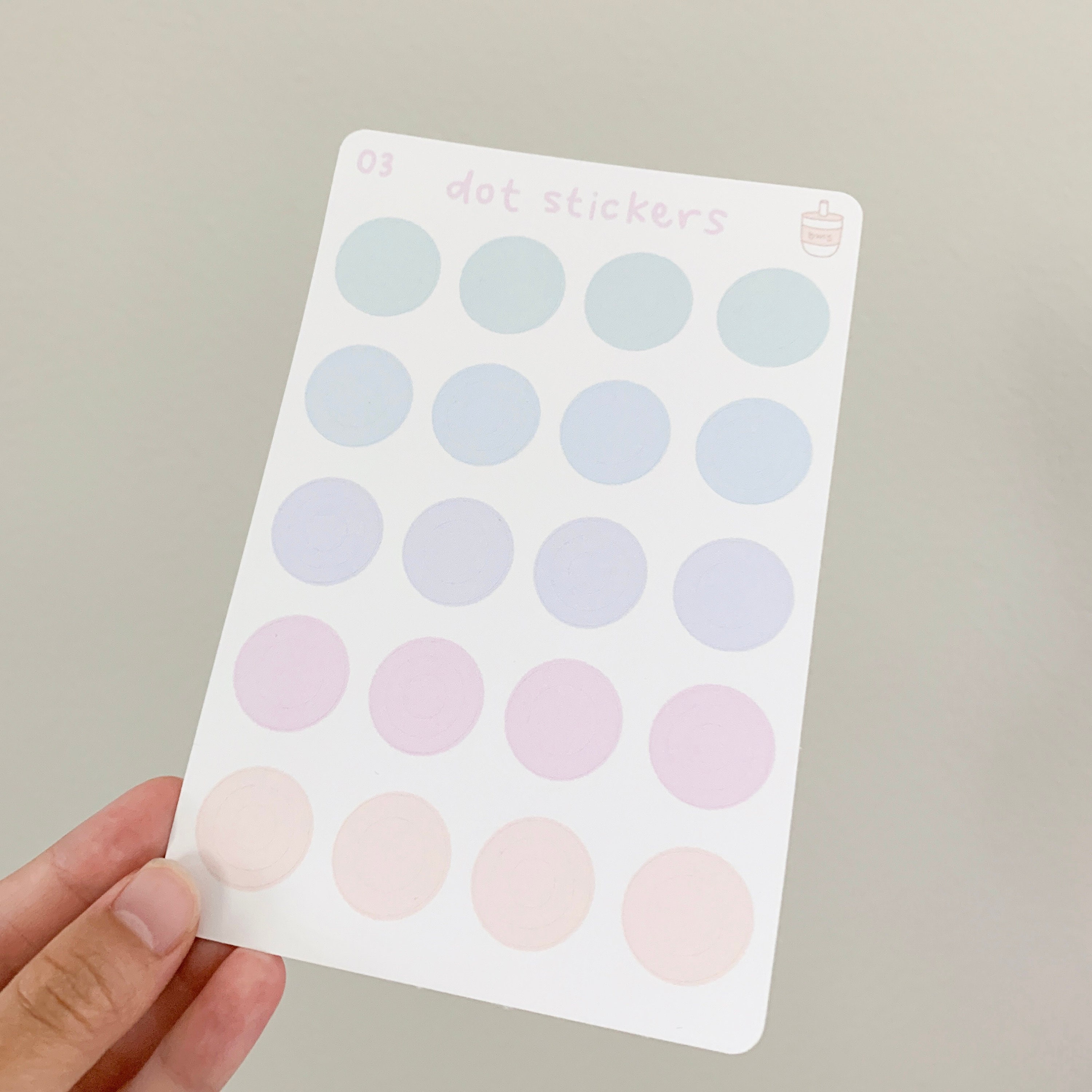 Concentric Dot Stickers Matte Sticker Sheet for - Etsy