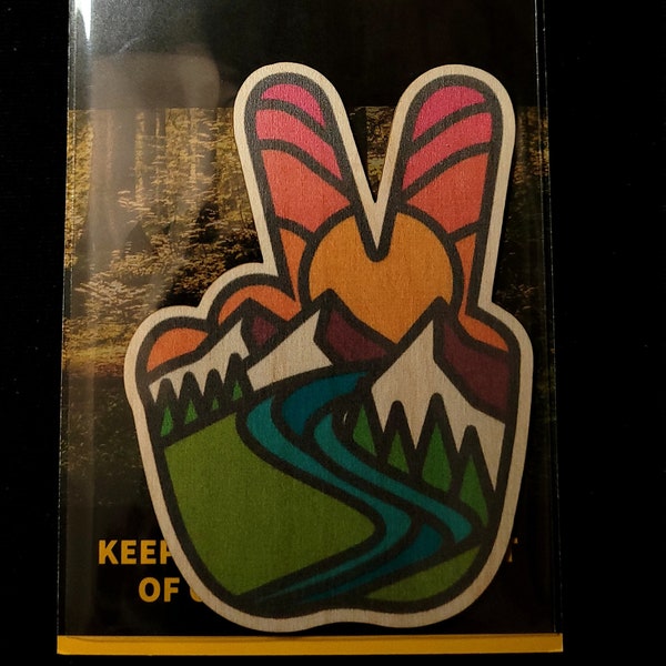 Peace Sign on Stick - Etsy