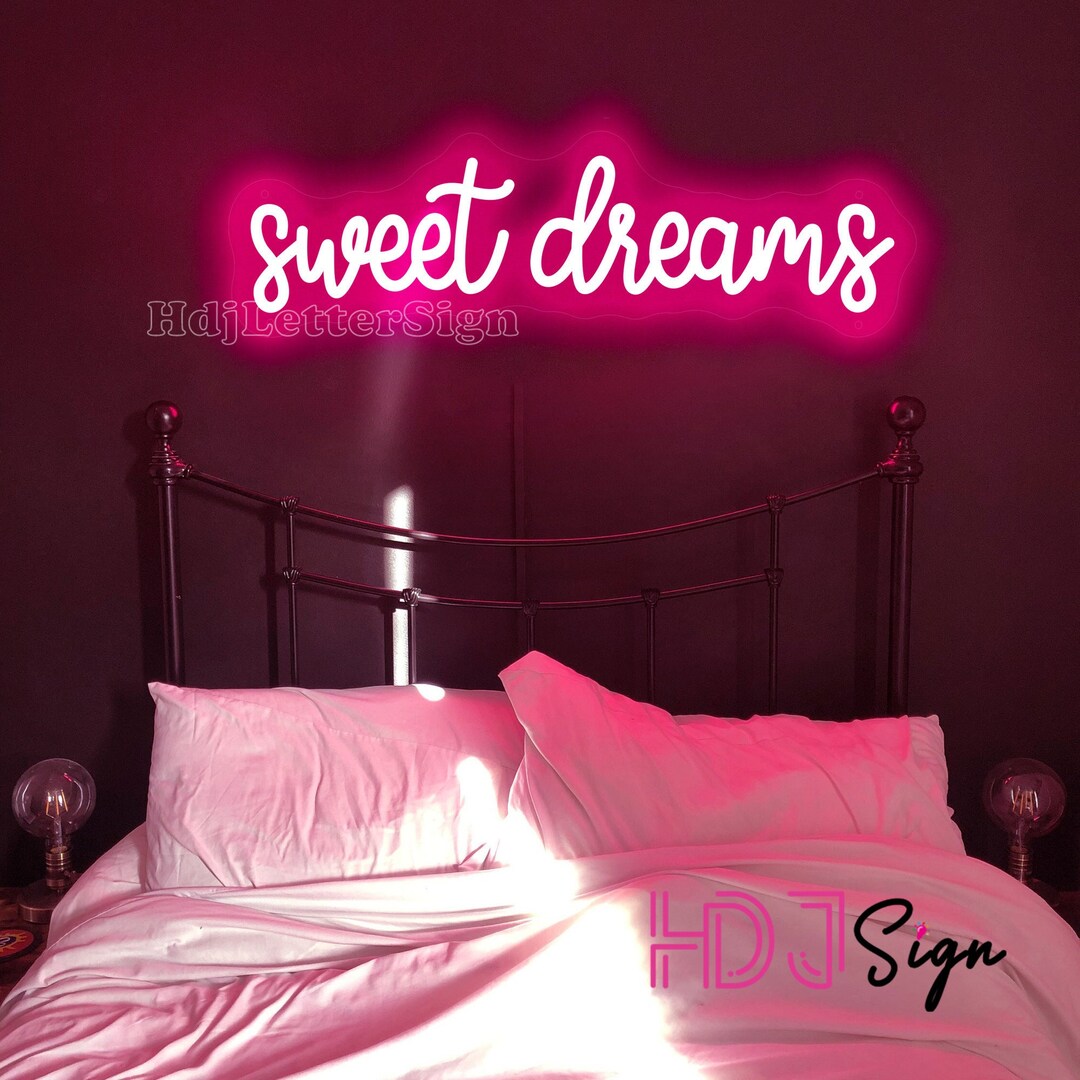 Sweet Dreams Neon Signneon Sign Bedroomdimmable LED Neon - Etsy