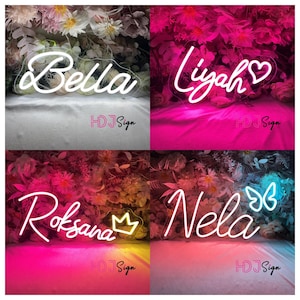 Custom Name Neon Sign for Kids, LED Name Sign, Kid's Room Decor, Dorm ...