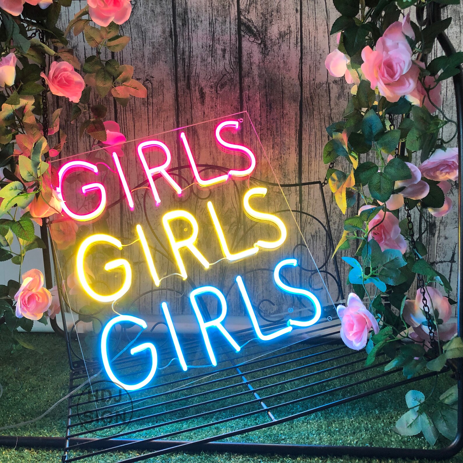 Custom Neon Sign Girls Girls Girls Neon SignCutting to Shape | Etsy