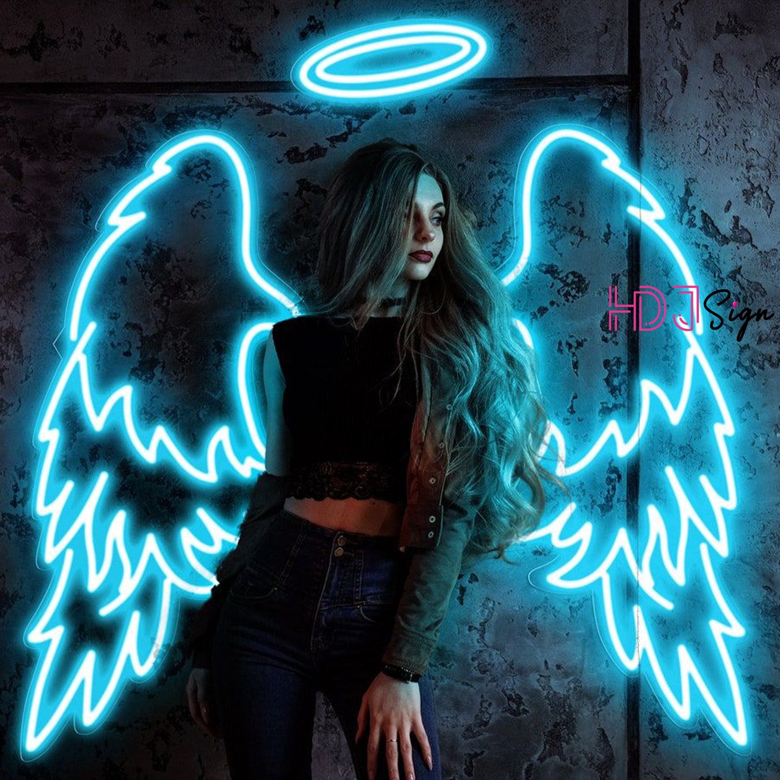 Custom Angel Wings Neon Sign,wings of Angels,custom Neon Bar Sign,neon ...