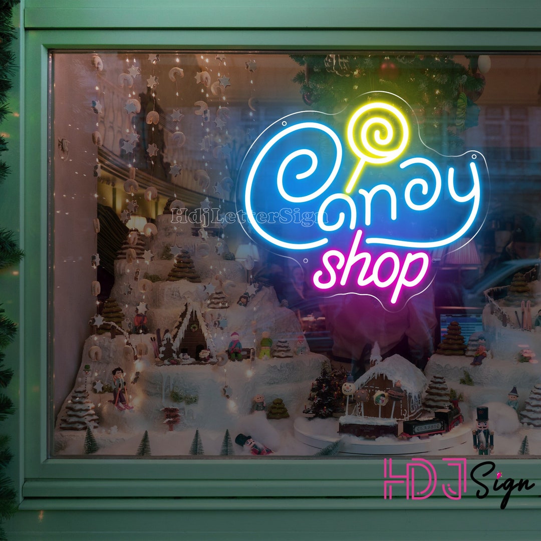Candy Shop LED Neon Sign,lollipop Candy Sign,custom Neon Sign ...