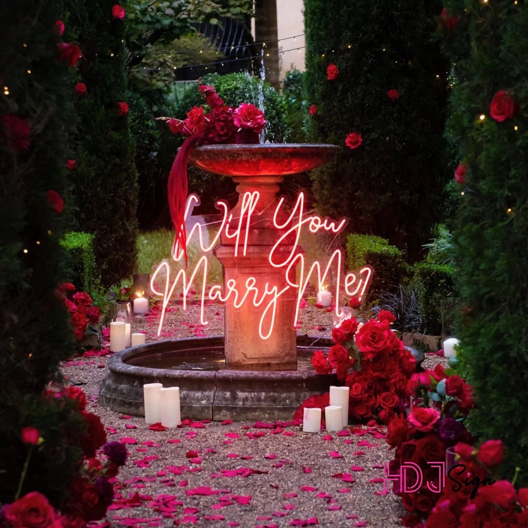 Will You Marry Me Neon Sign Led Neon Sign Art Proposal - Etsy