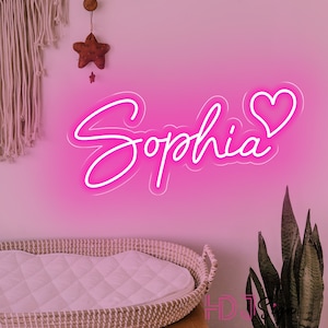 Custom Neon Name Sign,name Neon Sign,baby Room Decor,girls Bedroom Dorm ...