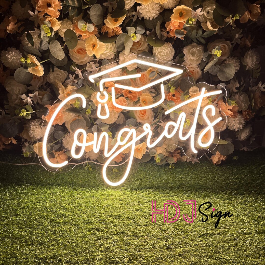 Congrats Neon Sign,custom Congrats Grad Neon Light,prom 2025 Party ...