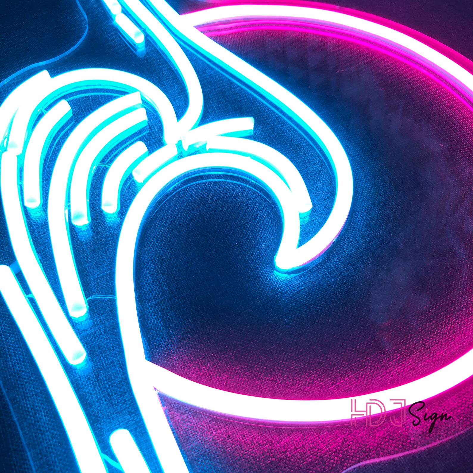 Sun & Waves Neon Sign Home Bar Sign Bar Neon Sign Led Neon - Etsy