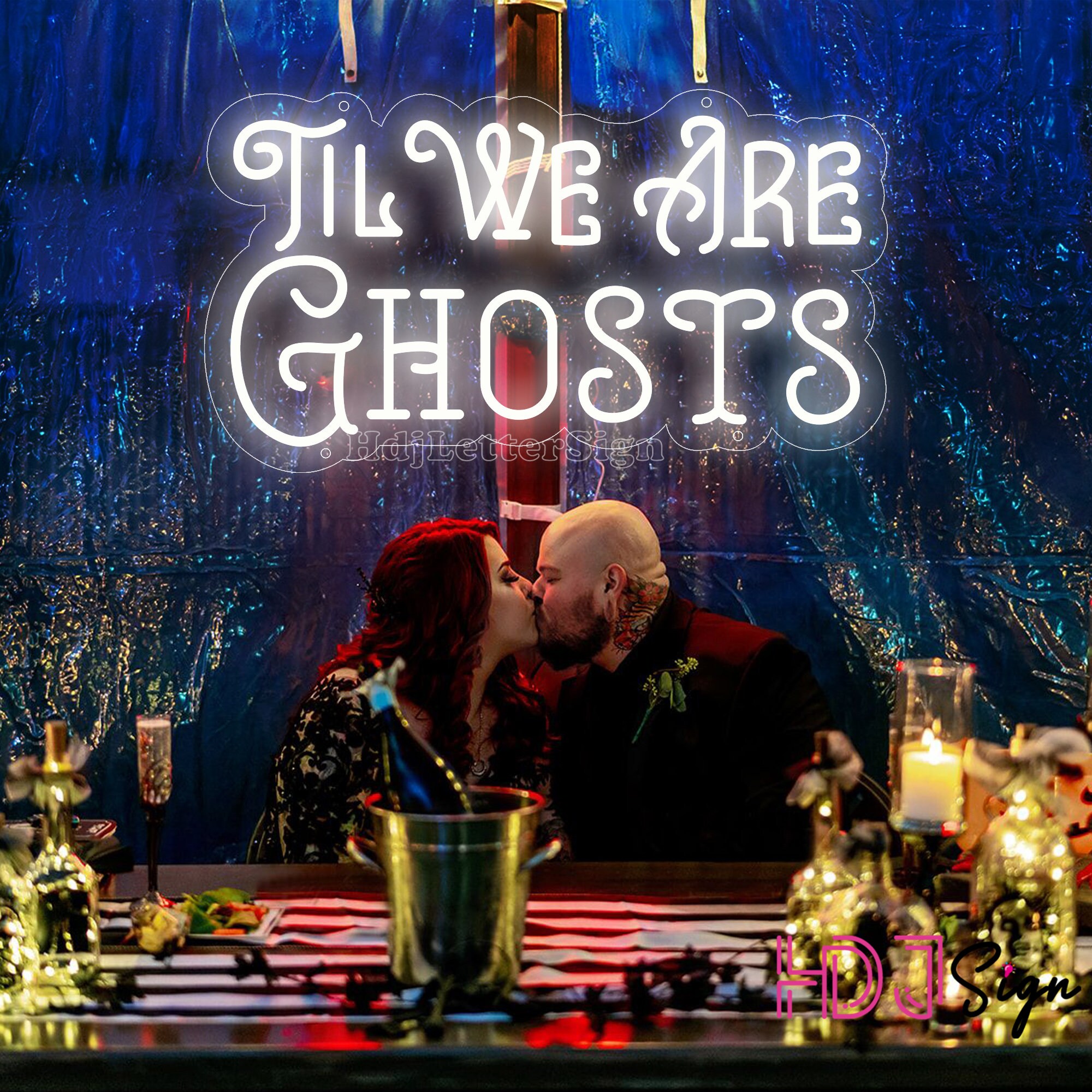 Til We Are Ghost Neon Sign,custom Halloween Wedding LED Neon Sign ...