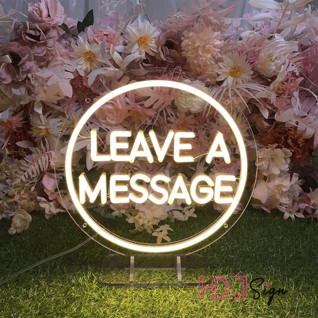 Audio Guest Book Leave A Message Table Sign Wedding Reception Table ...