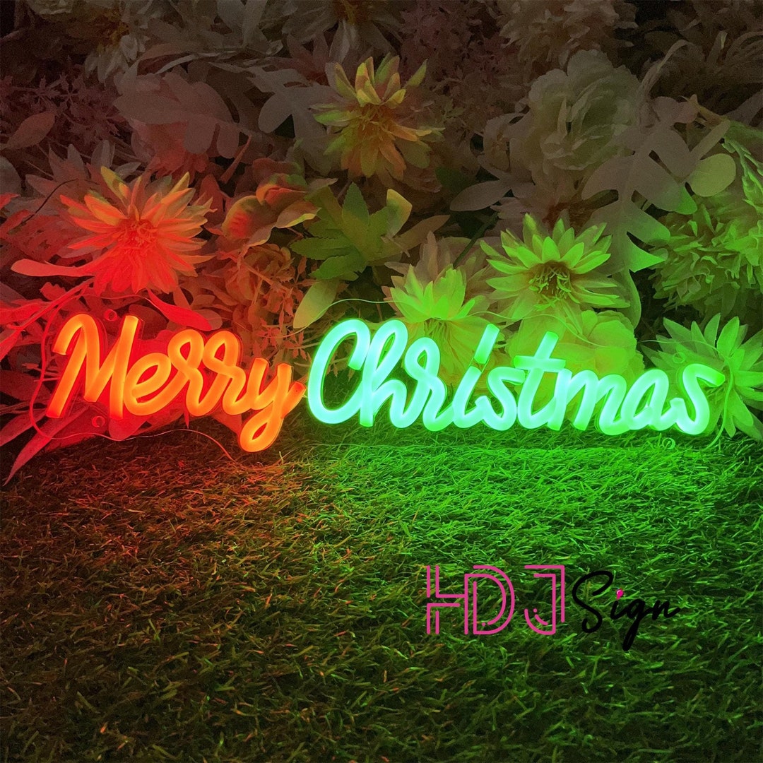 Merry Christmas Neon Sign,christmas LED Neon Sign,holiday Home Wall ...