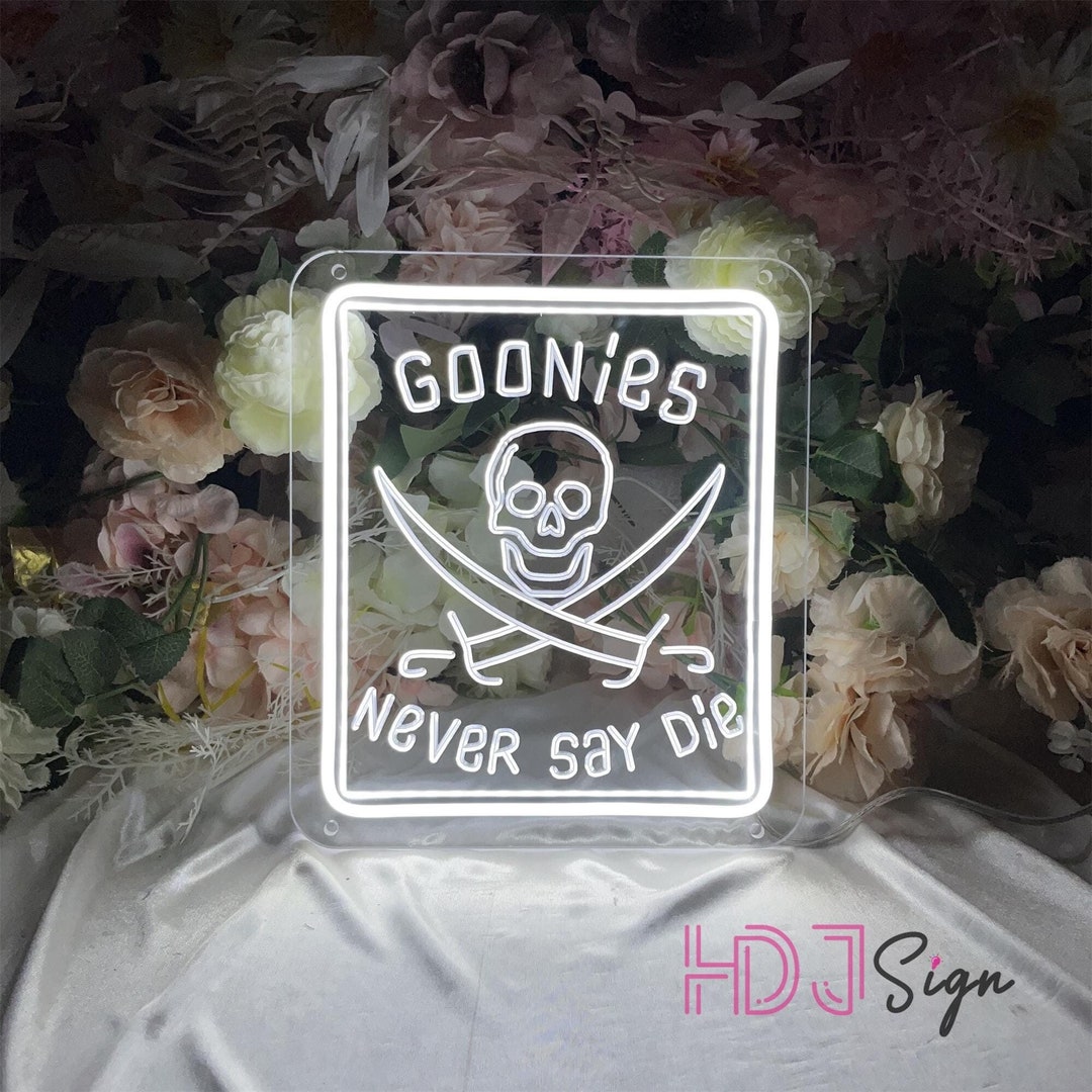 USB 3D Engraved Goonies Never Say Die Neon Sign,goonies LED Neon Sign ...