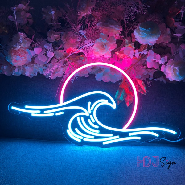 Wave Neon Sign - Etsy