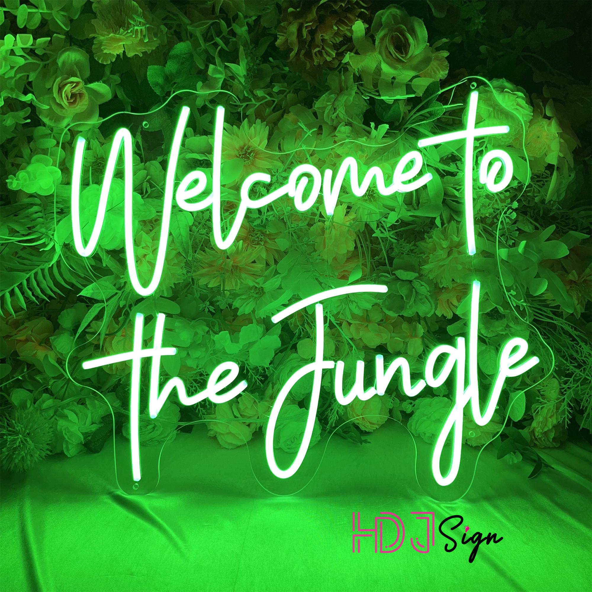 Welcome to the Jungle Neon Sign, Custom LED Neon Decor - Etsy