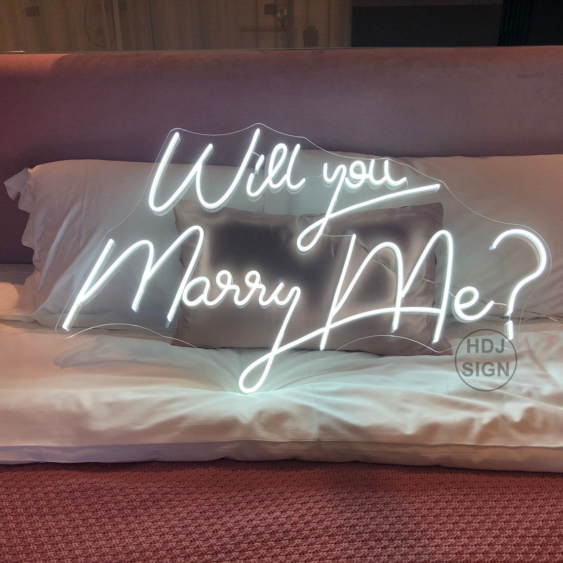 Custom Neon Sign Will You Marry Me Neon Sign Led Neon Sign Etsy