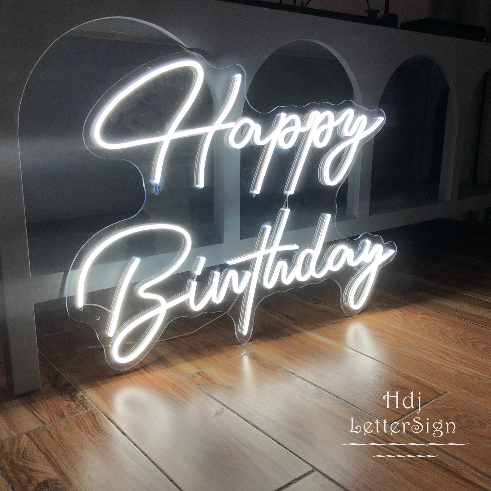 Custom Neon Schild Happy Birthday Neon Schild Flex LED Custom | Etsy