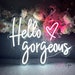 Hello Gorgeous Script Stencil With Eyelashes by Studior12 - Etsy