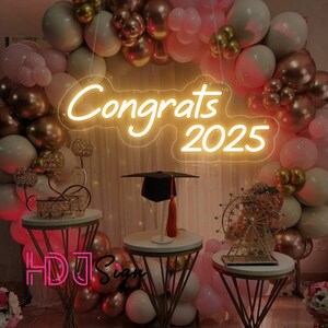 Class of 2025 Noen Sign,custom Congrats Grad LED Neon Light,grad Prom ...
