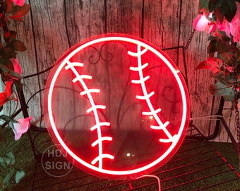 Neon Baseball Sign - Etsy