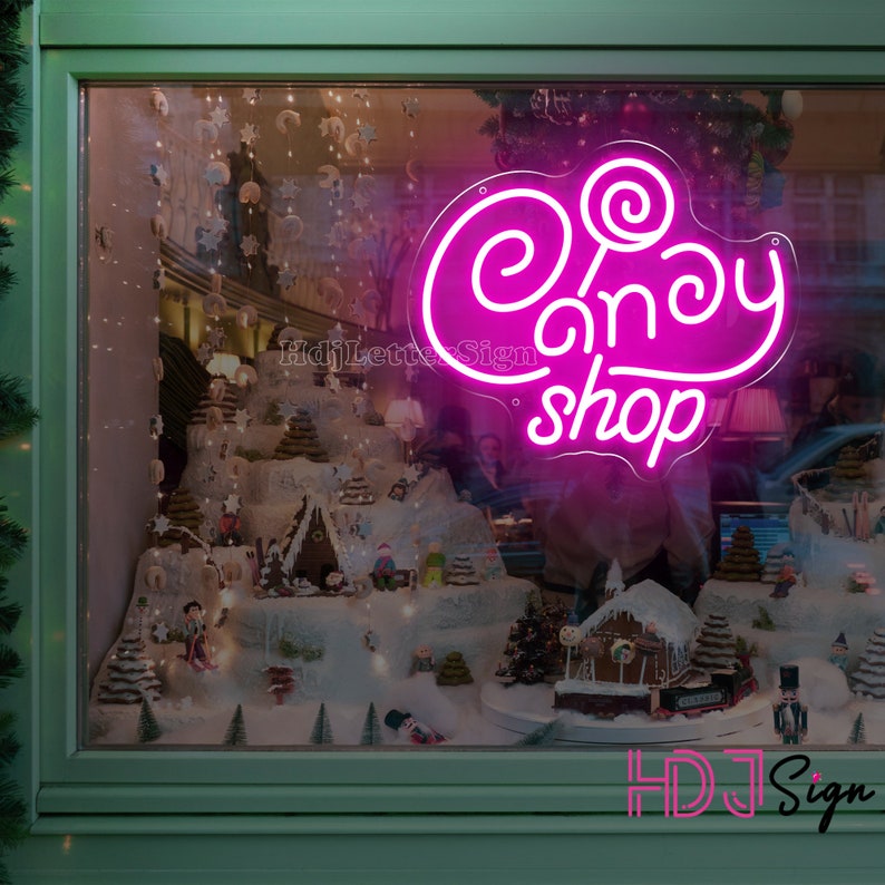 Candy Shop LED Neon Sign,lollipop Candy Sign,custom Neon Sign ...