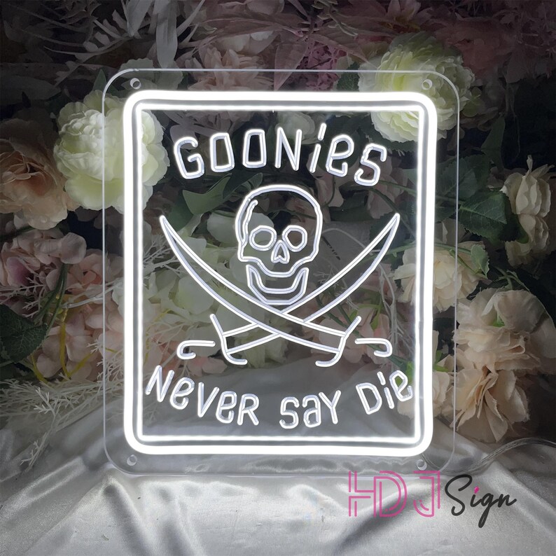 USB 3D Engraved Goonies Never Say Die Neon Sign,goonies LED Neon Sign ...