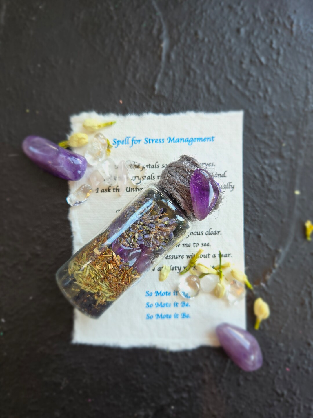 LET IT GO: Stress and Anxiety Relief Manifestation Spell Jar. - Etsy