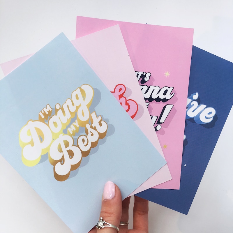 Motivational Postcards - Etsy UK