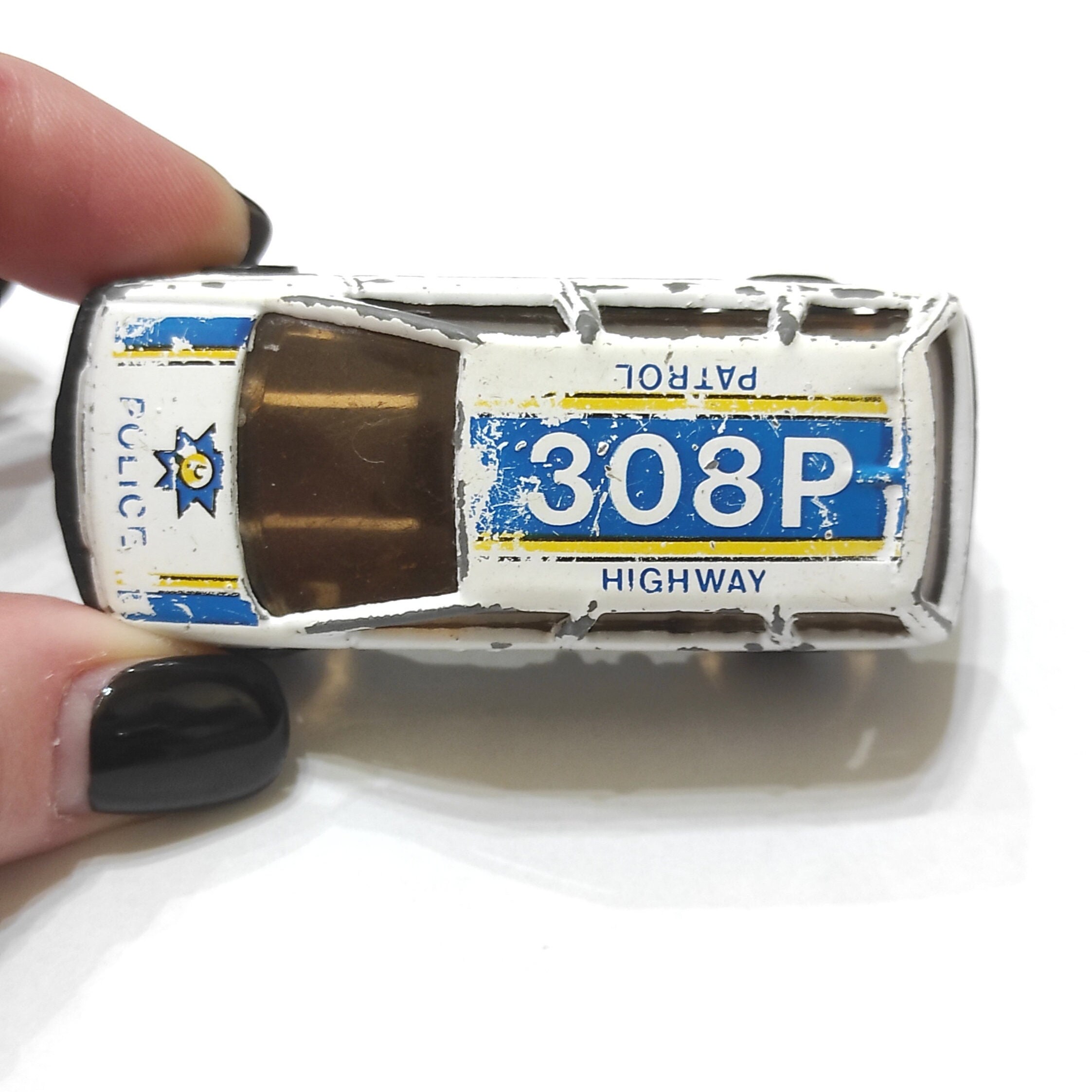 Vintage Miniature Toy Police Patrol Highway Car 308P Decoration - Etsy