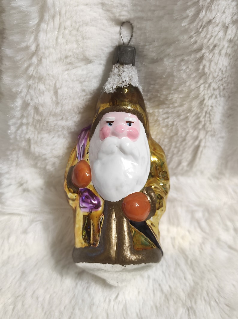 Vintage Rare Glass Christmas Ornament Santa Claus Decor - Etsy