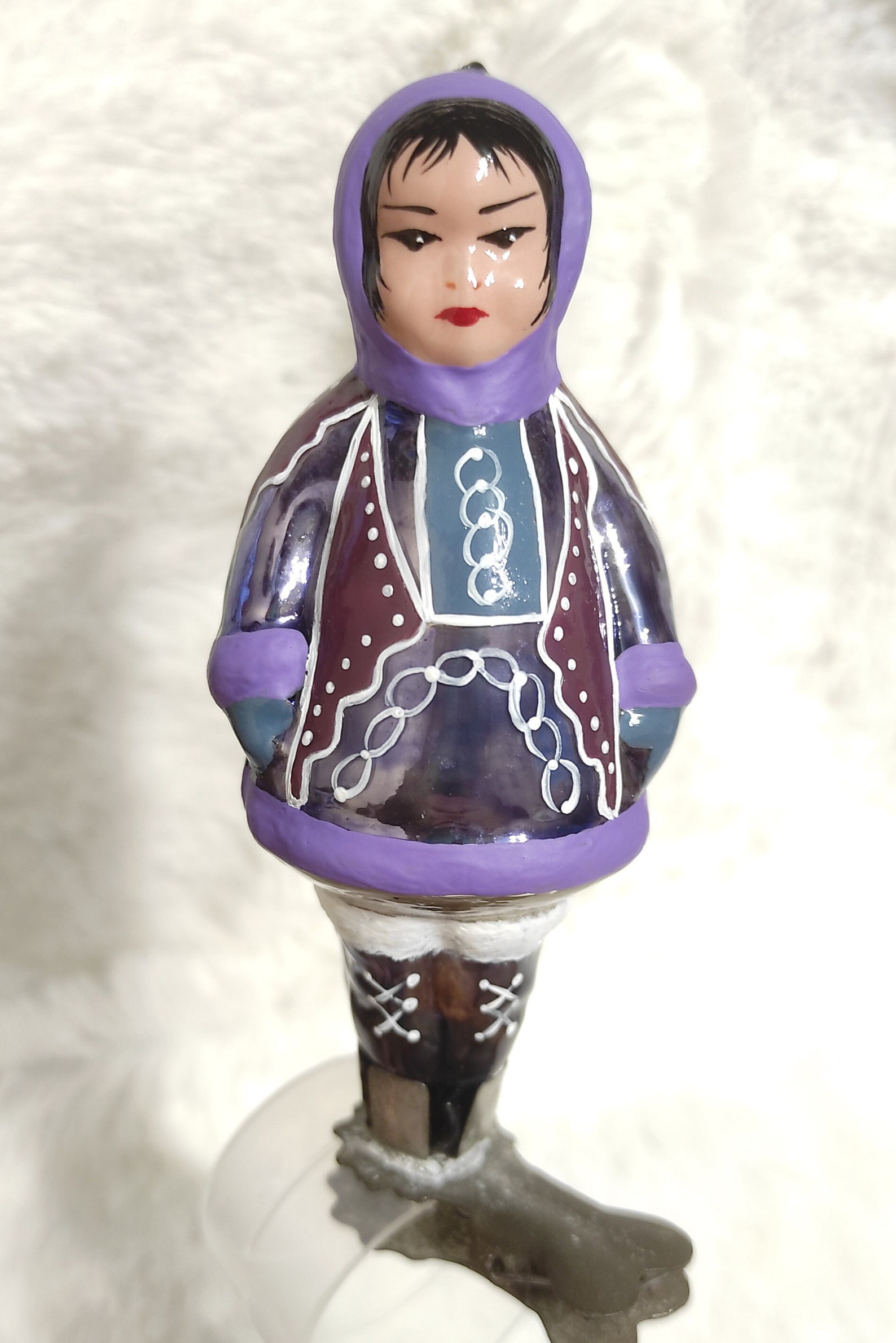 Vintage Glass Xmas Ornament Inuit Yakut Chukchi Eskimo Nordic Toy Decor ...