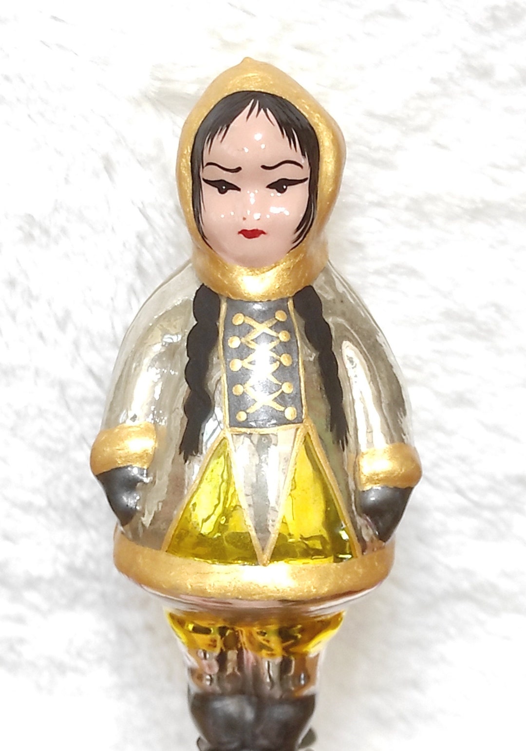 Vintage Glass Xmas Ornament: Inuit Eskimo Nordic Decoration - Etsy