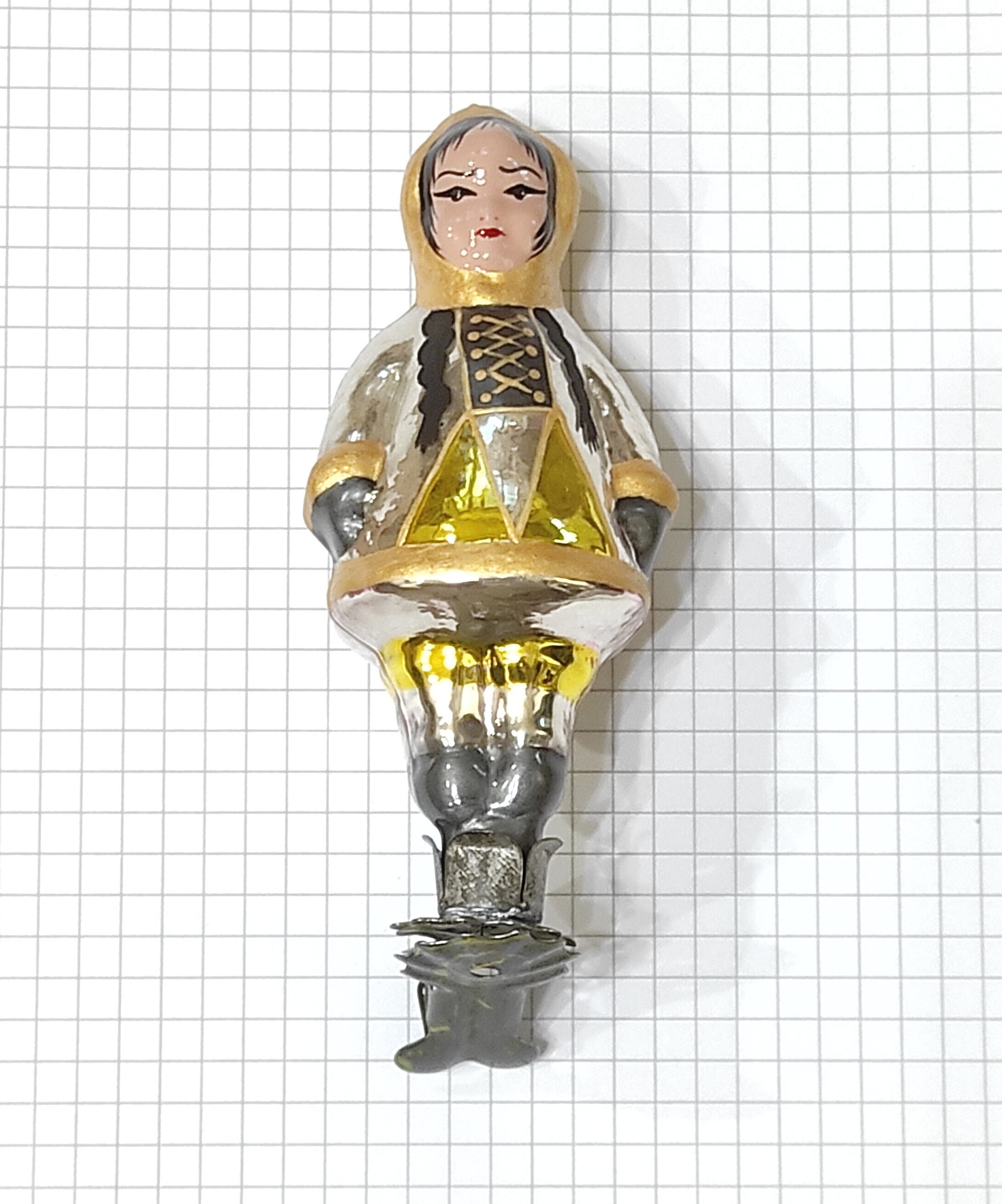 Vintage Glass Xmas Ornament: Inuit Eskimo Nordic Decoration - Etsy