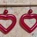 Vintage Retro Unique Pink Love Heart Earring Jewelry Accessory ...