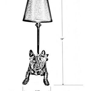 Dozer - French Bulldog Lamp (black), Dog Lamp - Etsy