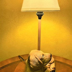 Remmy - Labrador Retriever Lamp (painted) - Etsy