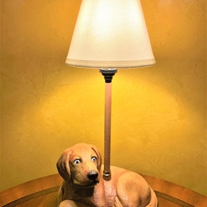 Remmy - Labrador Retriever Lamp (painted) - Etsy