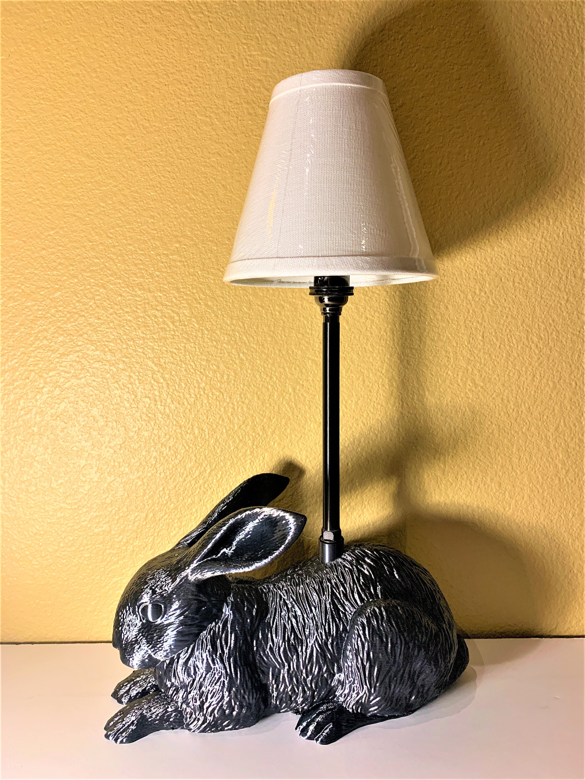 Peter Rabbit Lamp silk Black - Etsy