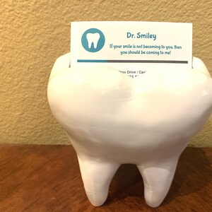Molar - Tooth Business Card / Pencil Holder - Etsy