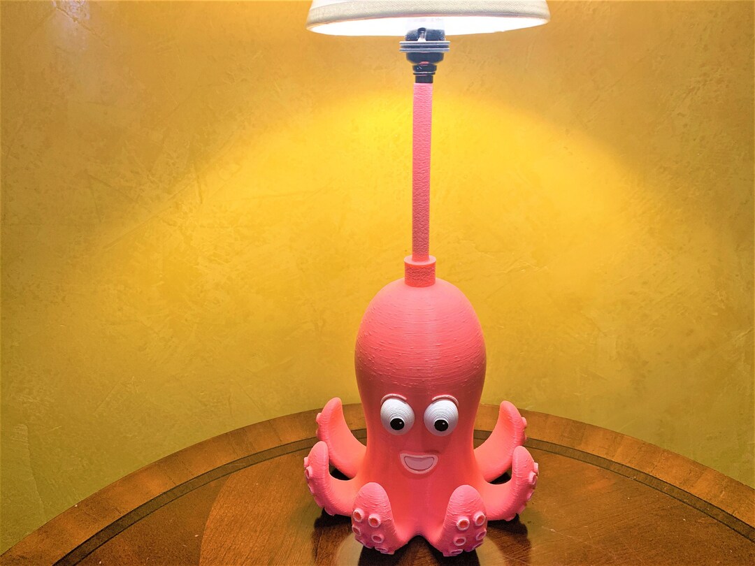 Octavia - Pink Octopuss Lamp - Etsy