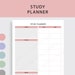 Student Revision Study Planner A4 PDF Digital Download Printable GCSE A ...