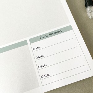 NOTE-TAKING Student A4 Notepad Note Template Notes Blue - Etsy