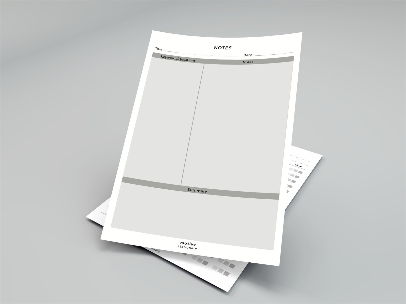 Student Revision Checklist and Note Taking Cornell Template A4 | Etsy