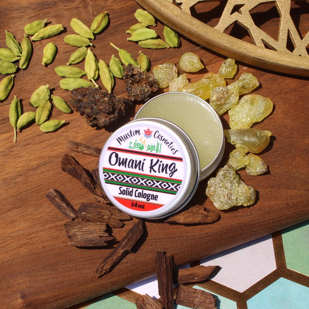 Omani Hojari Green Frankincense & Cardamom Solid Cologne: Boswellia ...