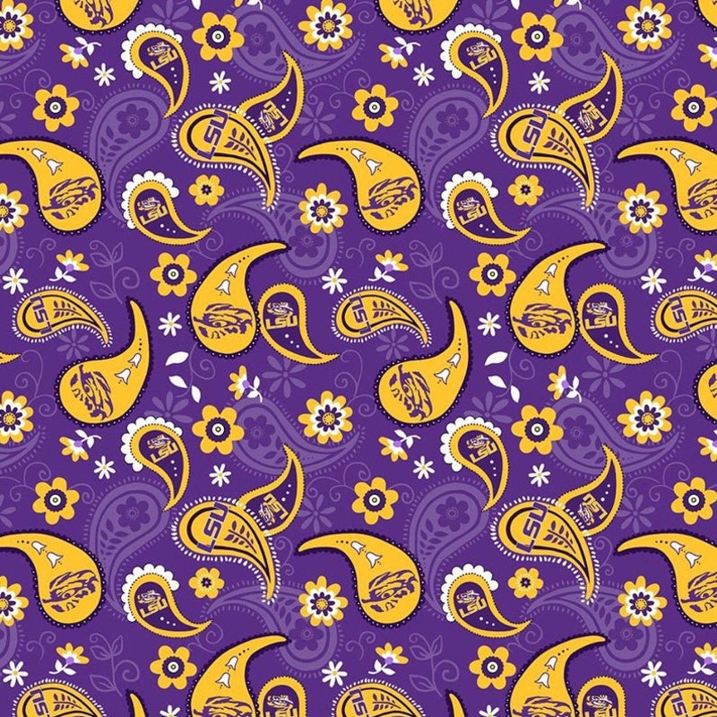 Lsu Fabric - Etsy