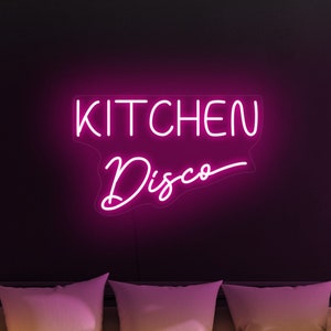 Kitchen Disco Neon Sign, Kitchen Disco Led Sign, Kitchen Disco Light ...